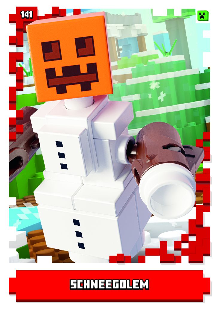 Nummer 141 I Schneegolem I LEGO Minecraft TCC 1 | Trading Card ... Nummer 141 I Schneegolem I LEGO Minecraft TCC 1 | Trading Card ...