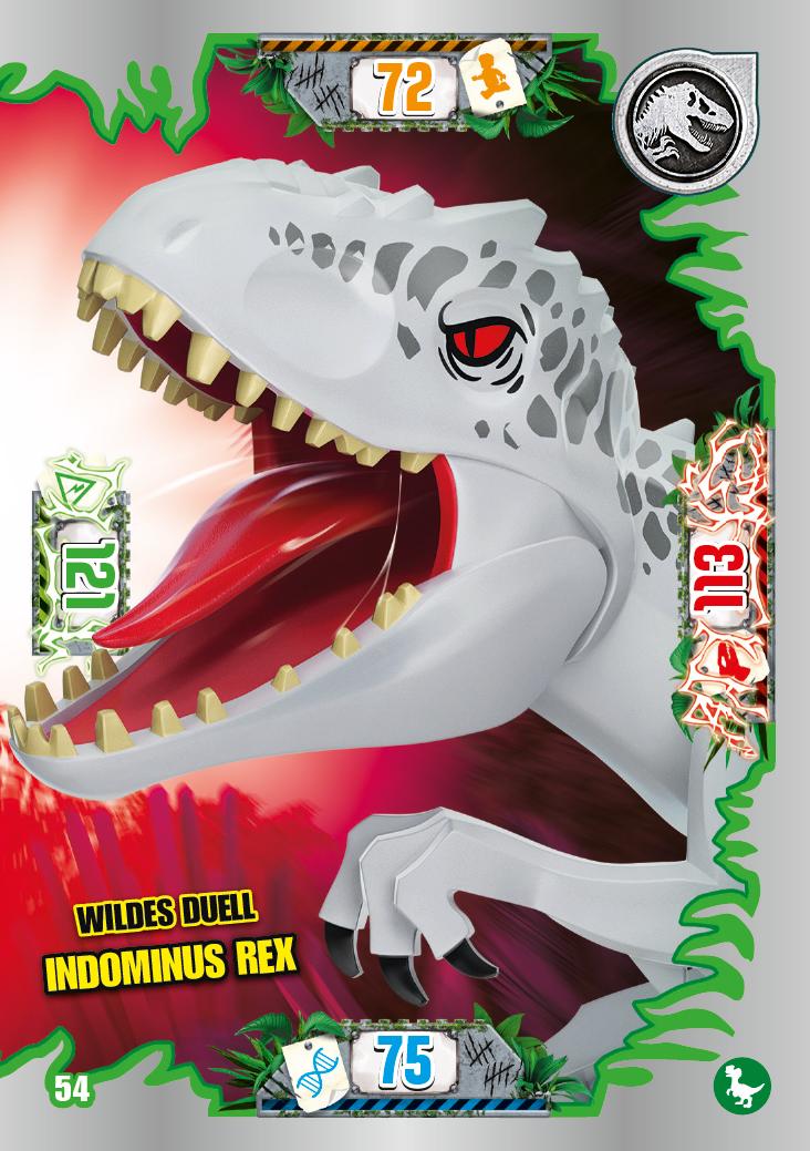 Nummer 054 I Wildes Duell Indominus Rex I Lego Jurassic World Tcg 3