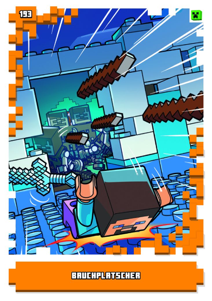 Nummer 193 I Bauchplatscher I LEGO Minecraft TCC 1 | Trading Card Collection Serie 1 | LEGO ...