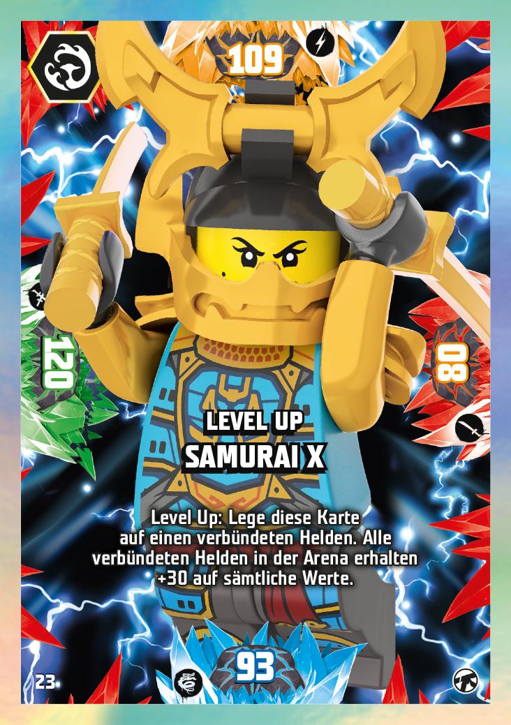 Nummer 023 I Level Up Samurai X I LEGO Ninjago TCG 8 Next Level | Blue Ocean Entertainment AG