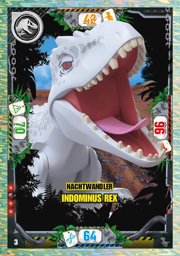 Nummer 003 I Nachtwandler Indominus Rex I Lego Jurassic World Tcg 3